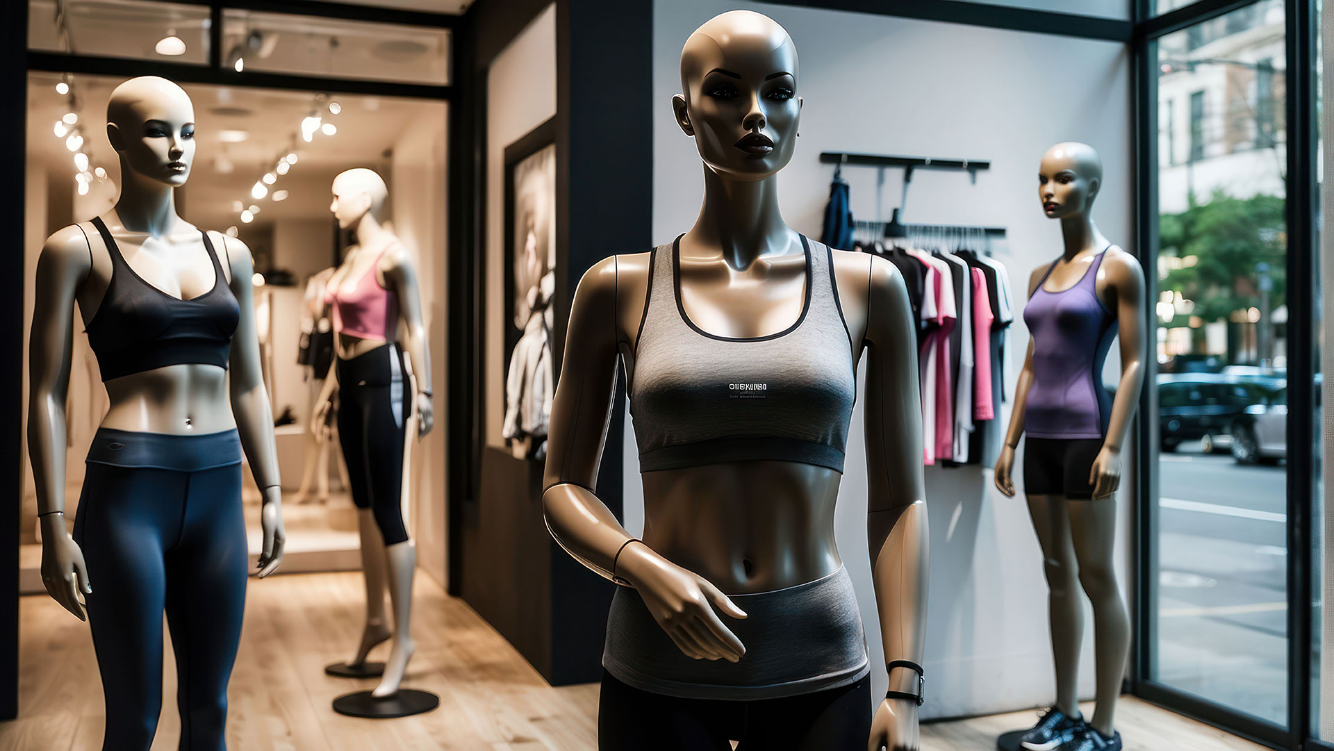 7 exemplos de visual merchandising para loja de roupa fitness